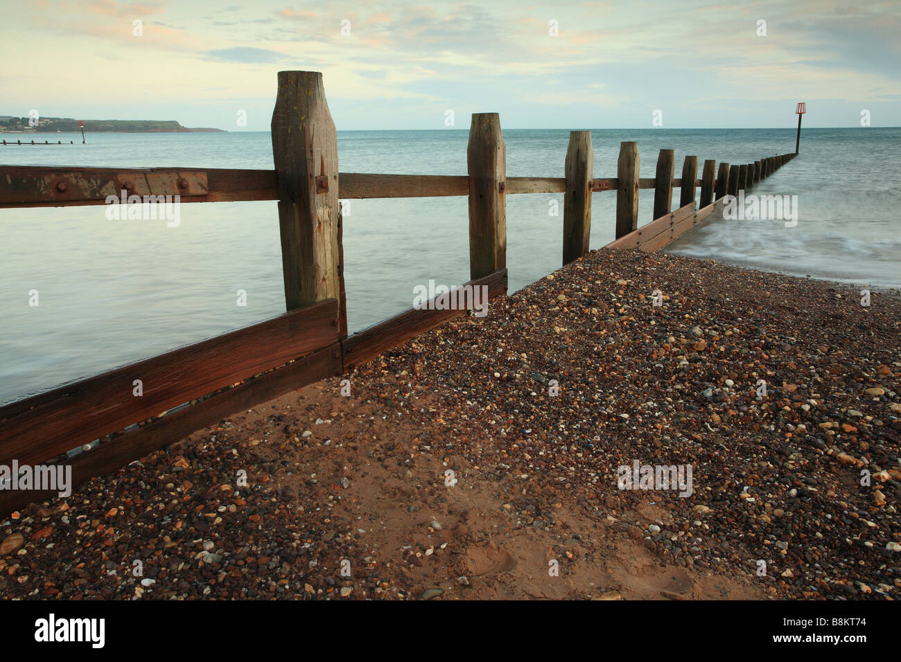 Exmouth beach groynes hi-res stock photography and images - Alamy