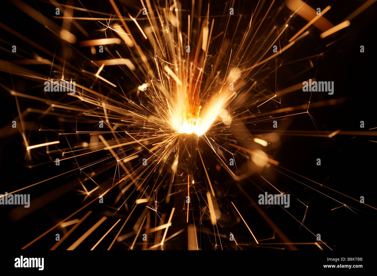 sparkling fire in the night Stock Photo - Alamy