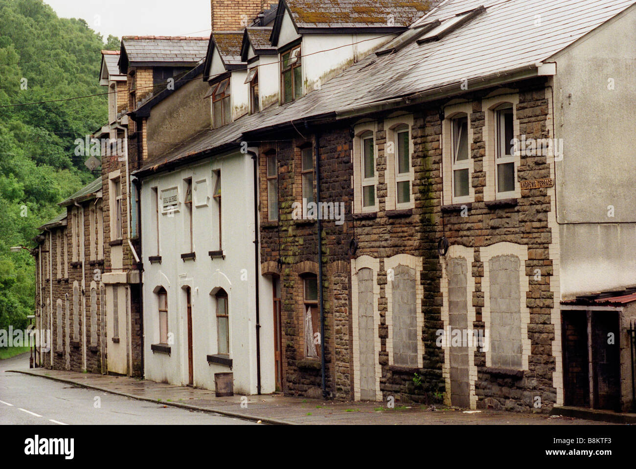 urban decay uk Derelict houses with bricked up windows and front doors ...