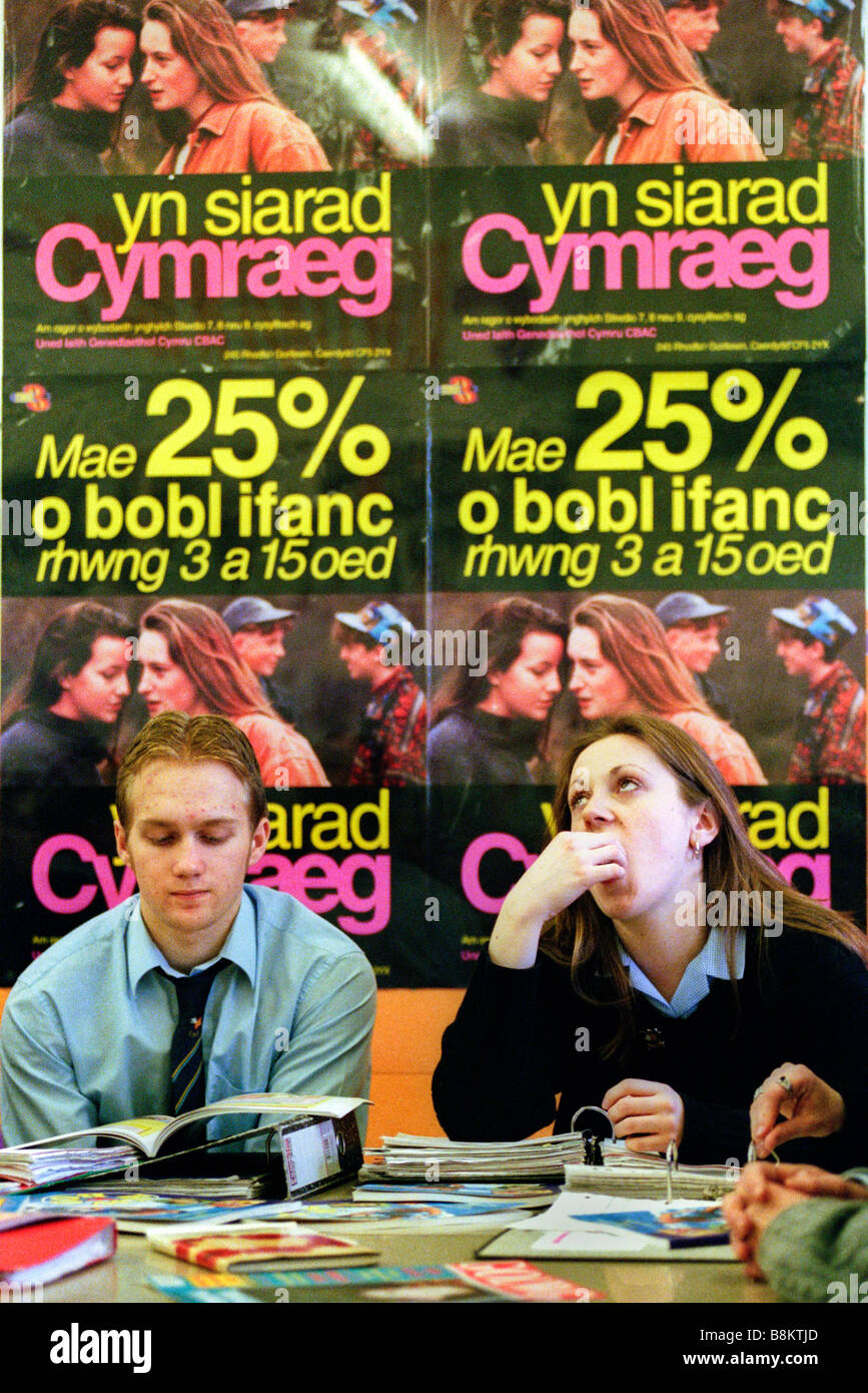 6th form A Level Welsh language class Cyfarthfa High School Merthyr ...