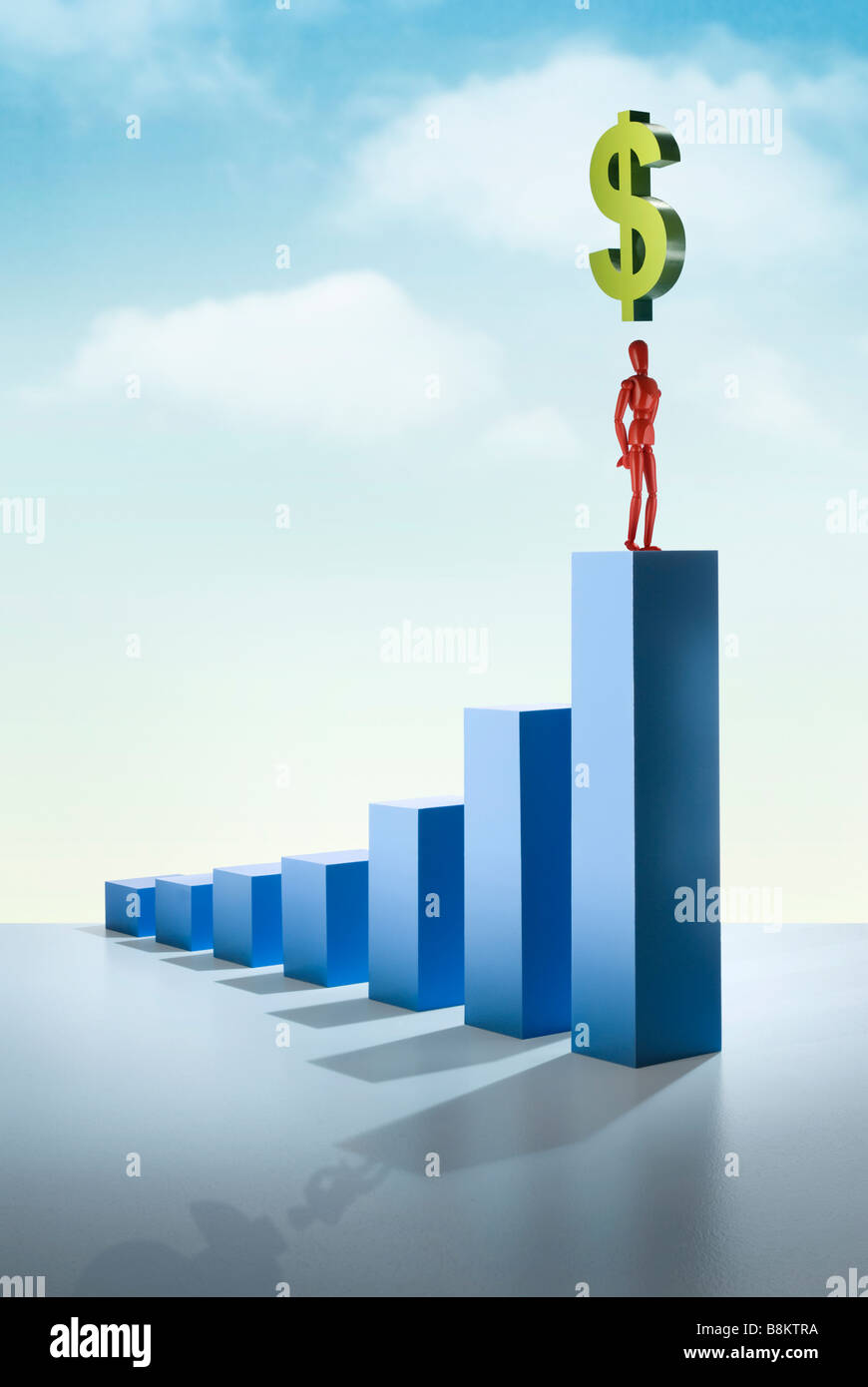 Bar graph showing upward trend hi-res stock photography and images - Alamy