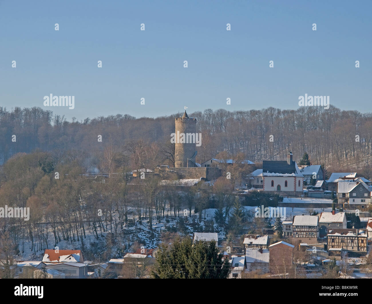 Castle of the village Lißberg a district of Ortenberg Stock Photo - Alamy