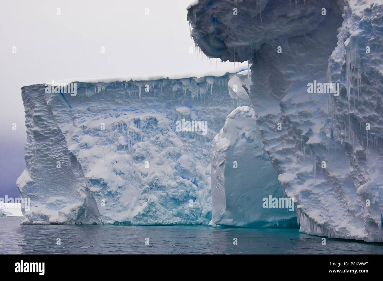 Sculpted ice along the Ross Ice Shelf, Bay of Whales, Ross Sea ...