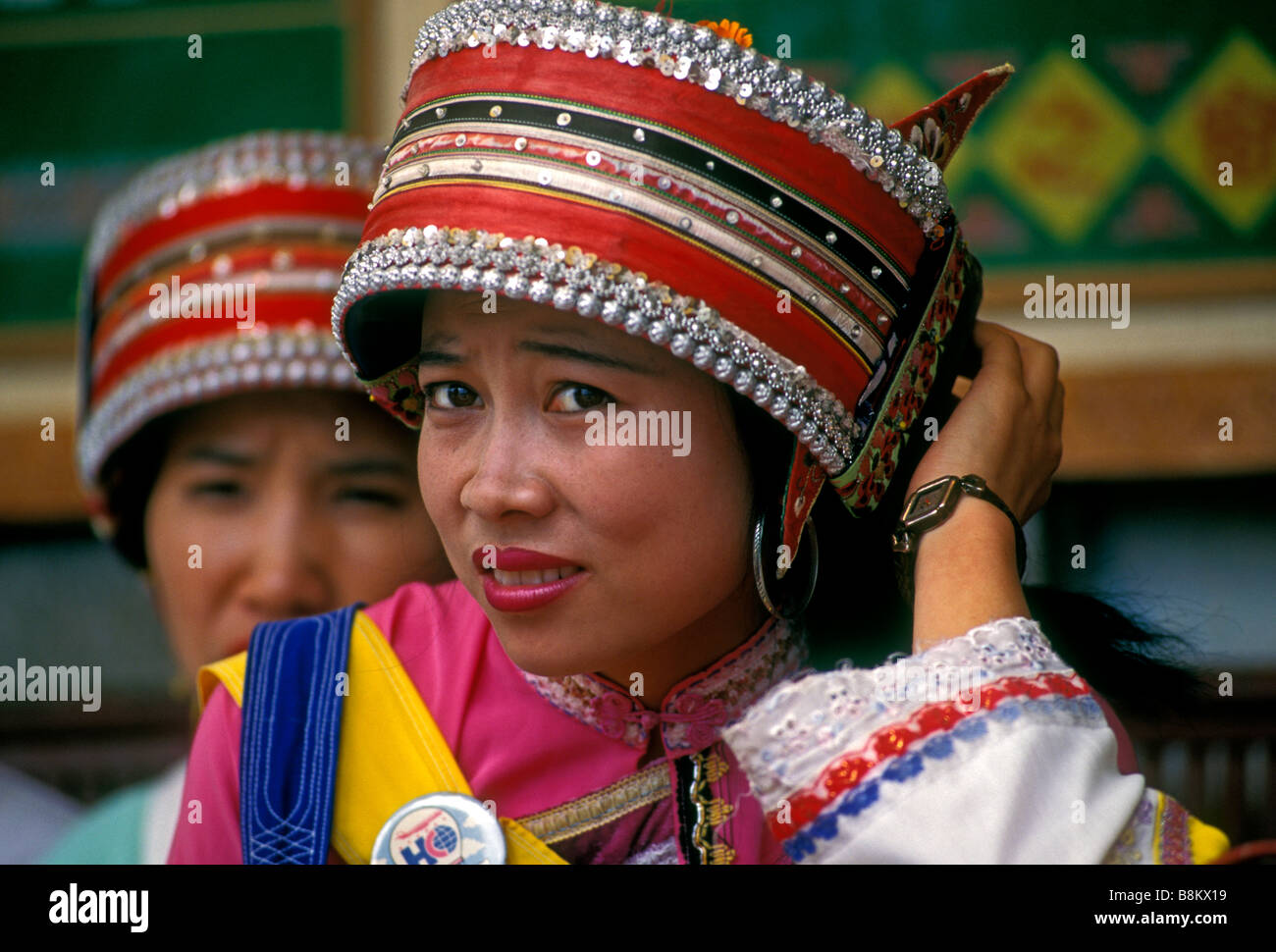 Chinese woman, Sani woman, Sani people, ethnic group, ethnic minority ...
