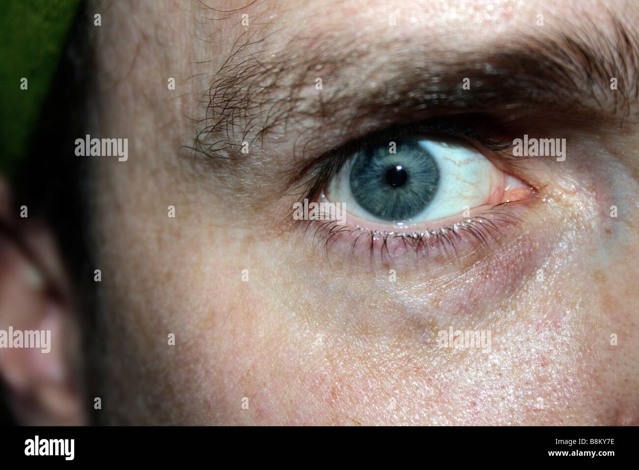 Male eye, open Stock Photo - Alamy