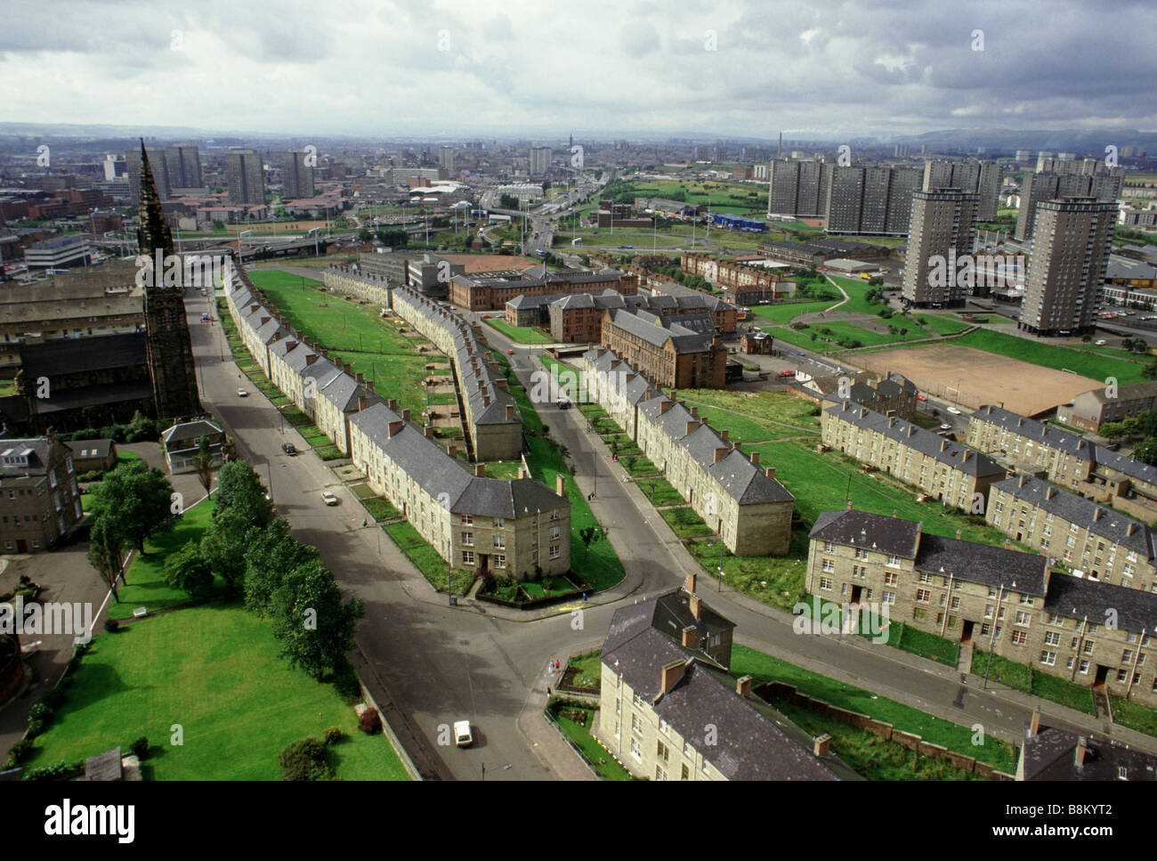 Edinburgh Scotland An aerial view of housing estates in Edinburgh Stock ...