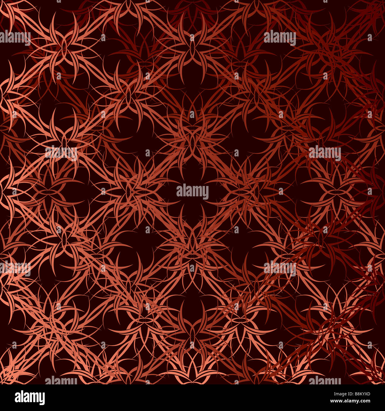 Orange and black seamless modern repeating design with tattoo design ...