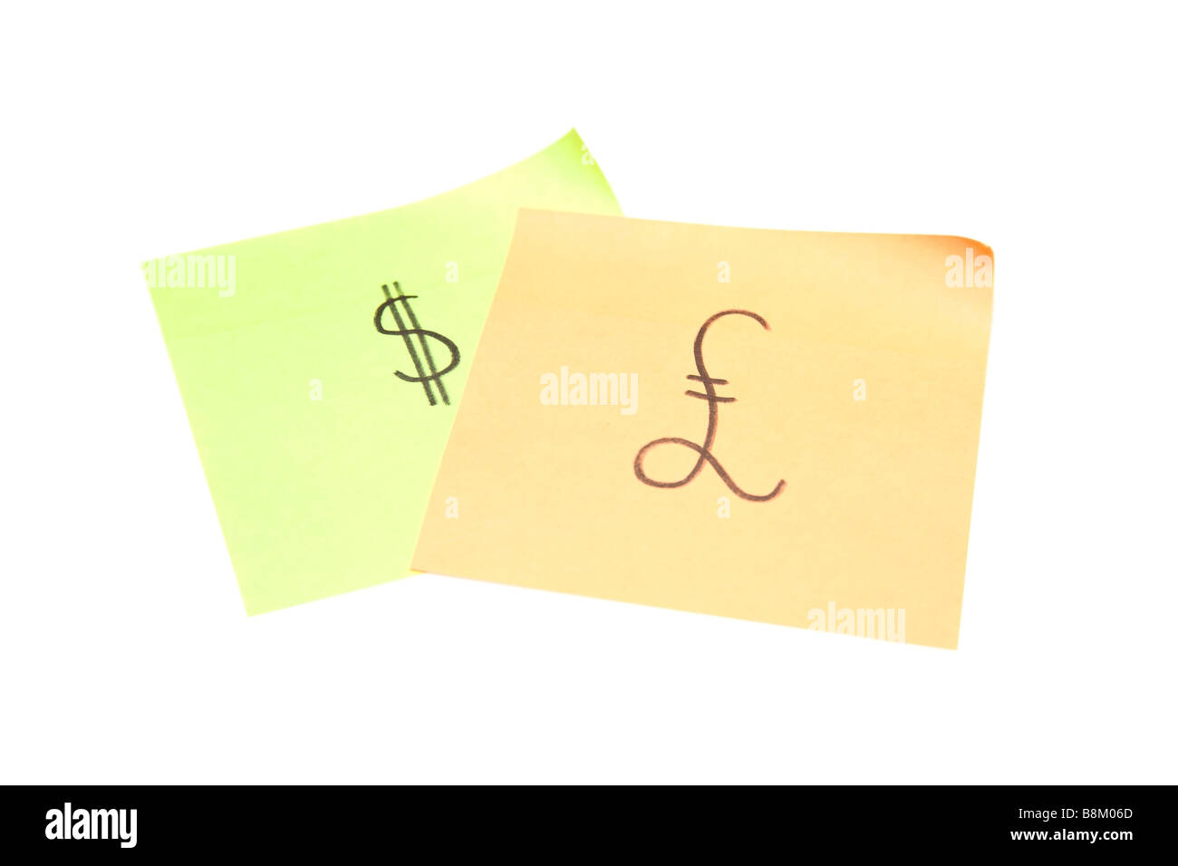 post it notes isolated on a white studio background Stock Photo - Alamy