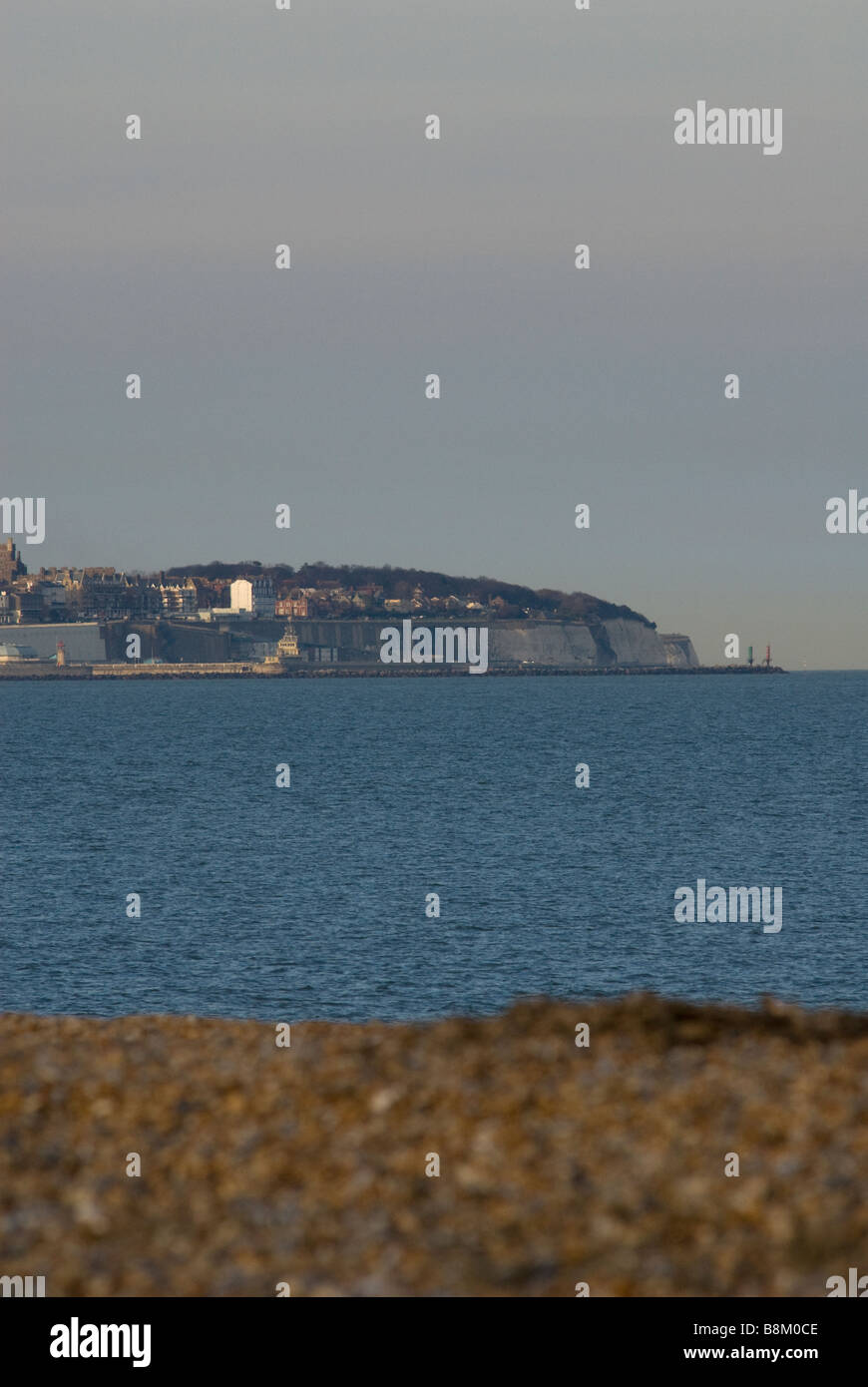 Ramsgate harbour from across Pegwell Bay Stock Photo - Alamy
