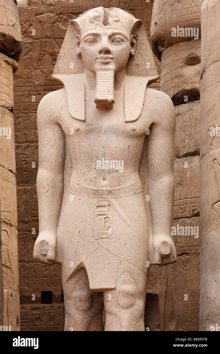 Stone carved statue of Pharaoh Ramses II, Luxor Temple, Egypt Stock ... Stone carved statue of Pharaoh Ramses II, Luxor Temple, Egypt Stock ...