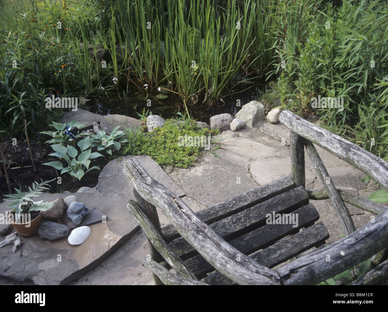 romatic garden place Stock Photo - Alamy