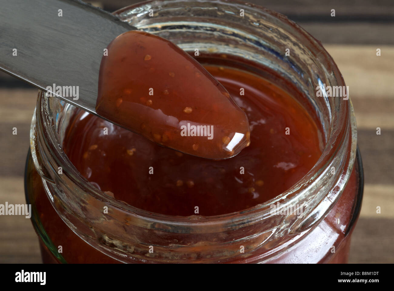 A pot of Homemade strawberry jam Stock Photo - Alamy