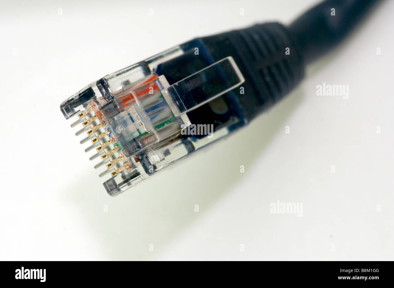 network cable RJ 45 Stock Photo - Alamy