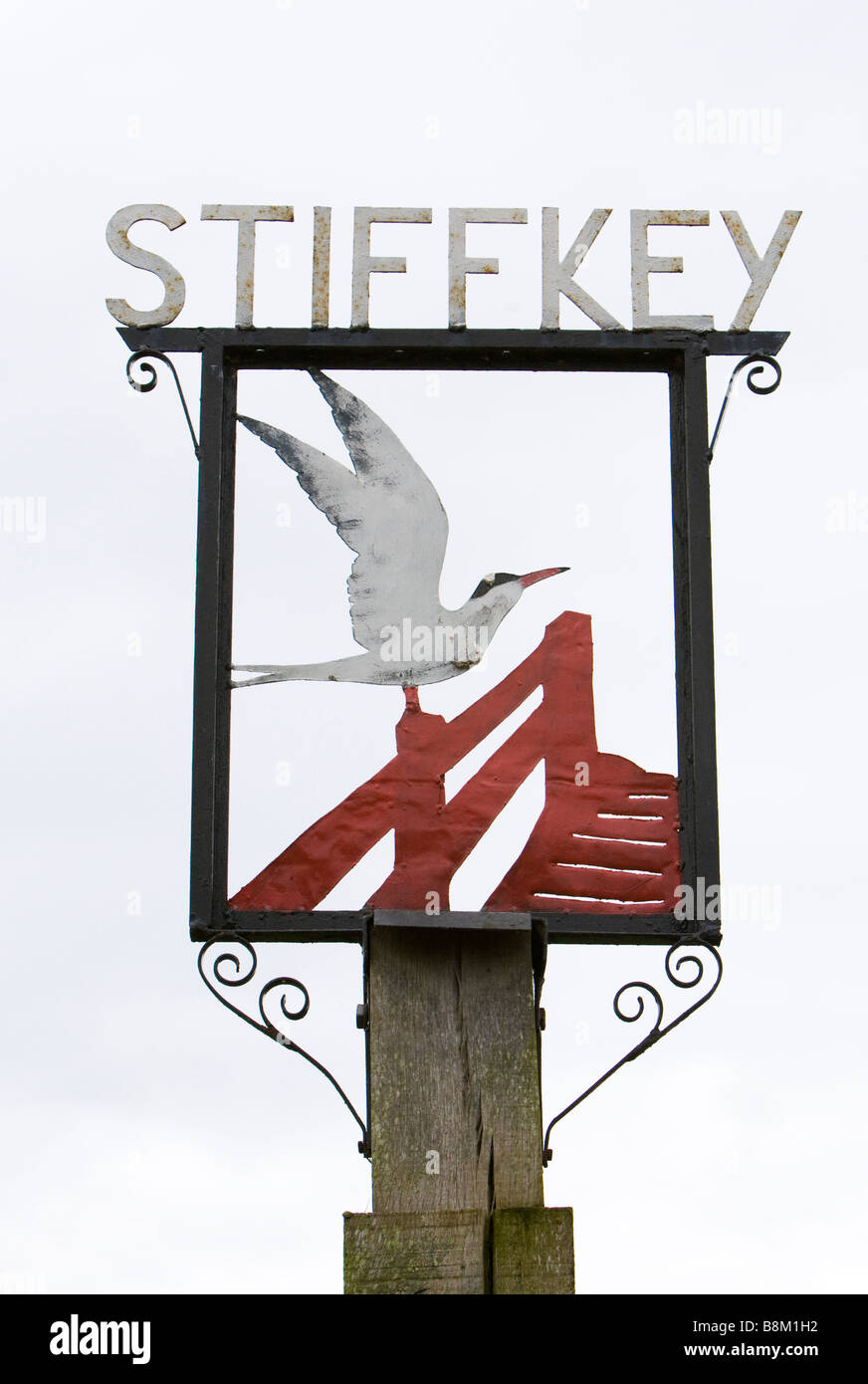 Stiffkey village sign hi-res stock photography and images - Alamy