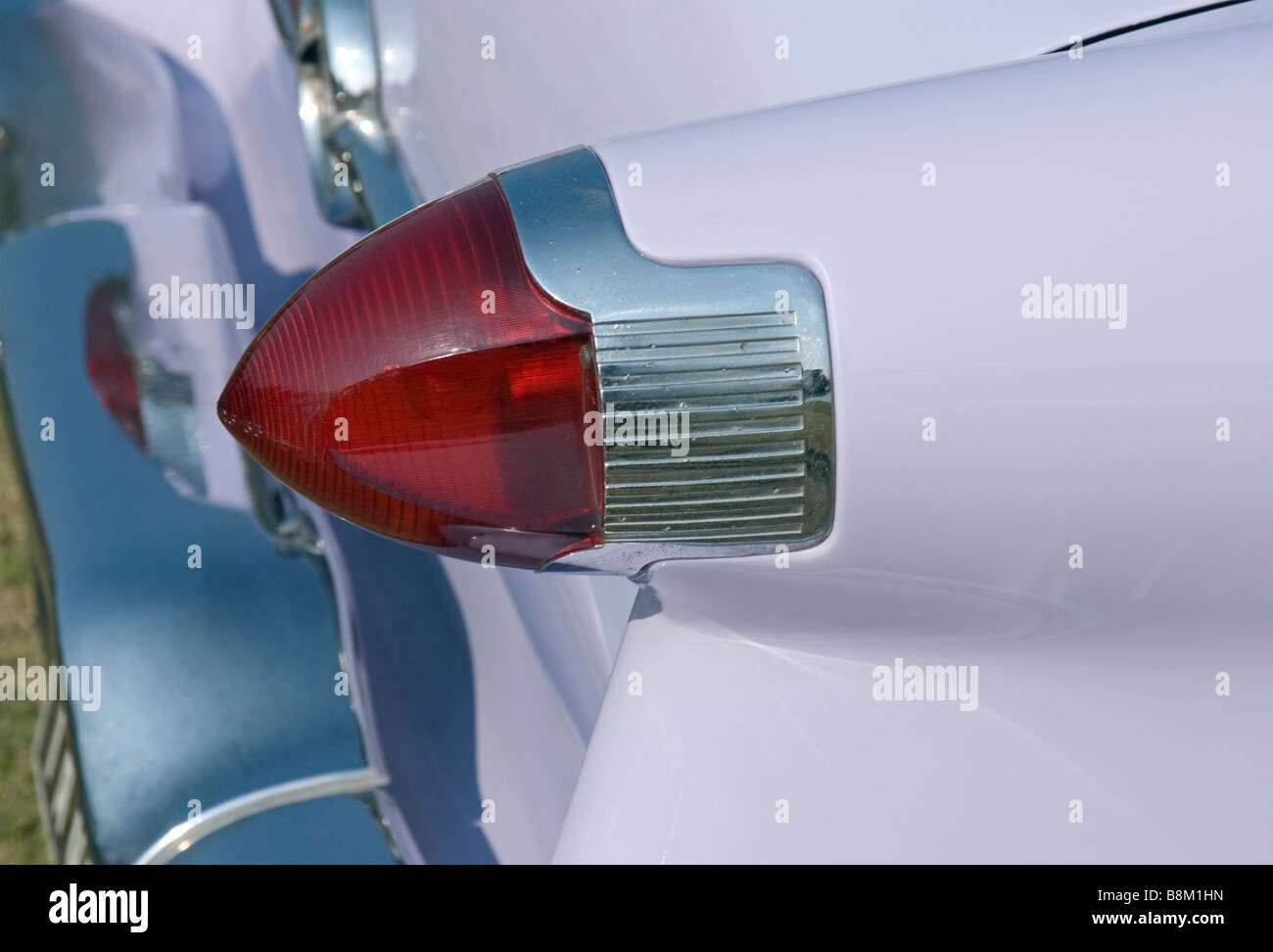 American old car classic Oldsmobile rear light Stock Photo - Alamy