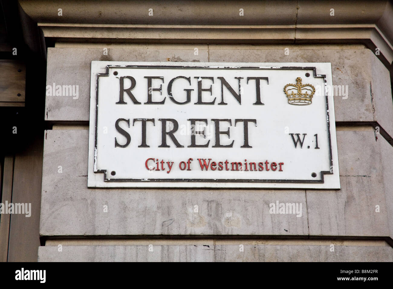 Sign for Regent Street London England Stock Photo - Alamy