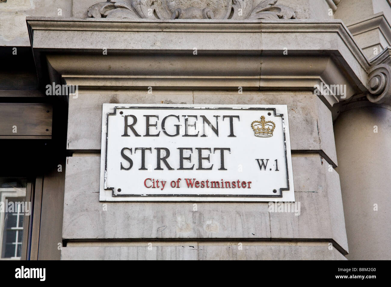 Sign for Regent Street London England Stock Photo - Alamy