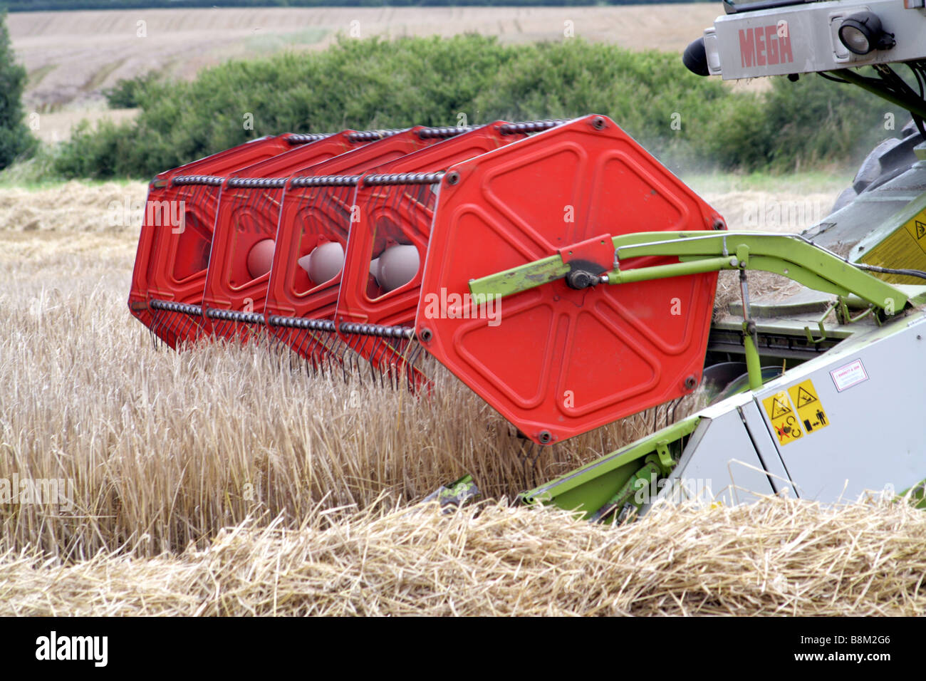 Combine harvester cutting wheat hi-res stock photography and images - Alamy