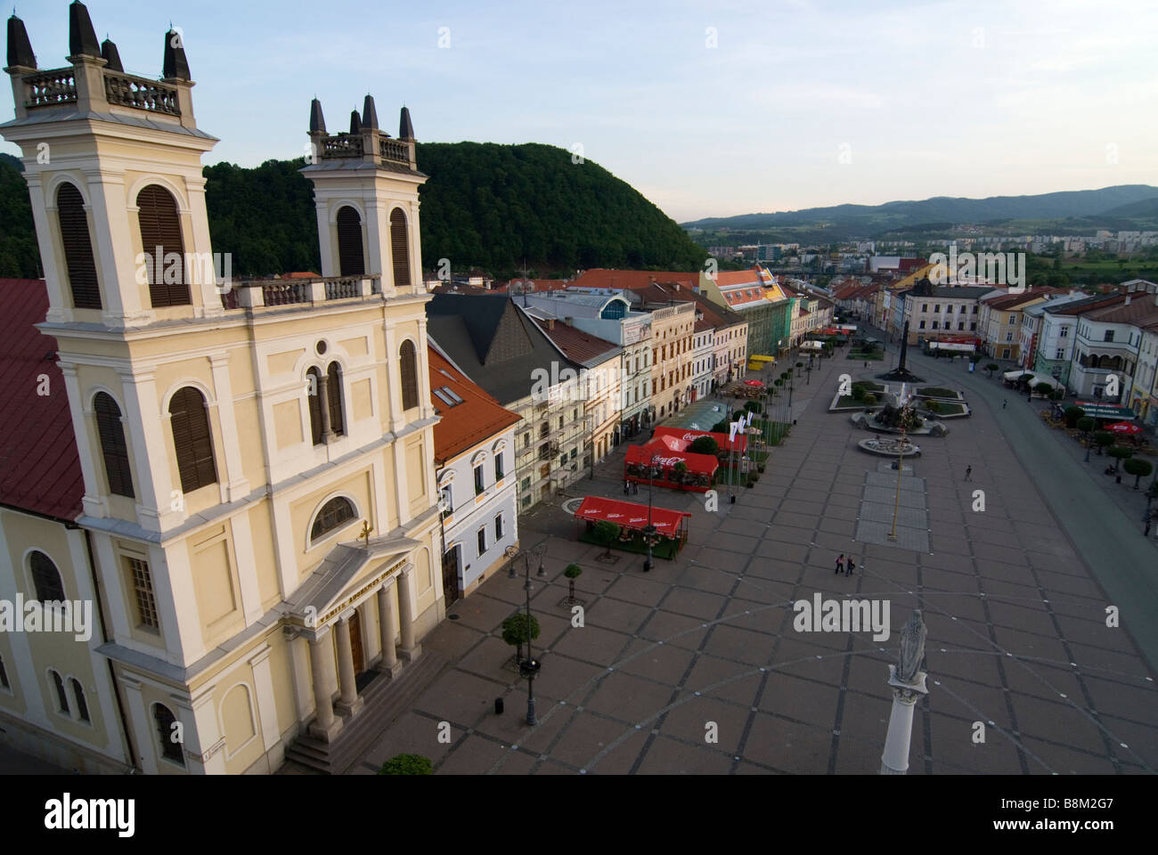 View of the main square of Banska Bystrica (Námestie SNP Stock Photo - Alamy