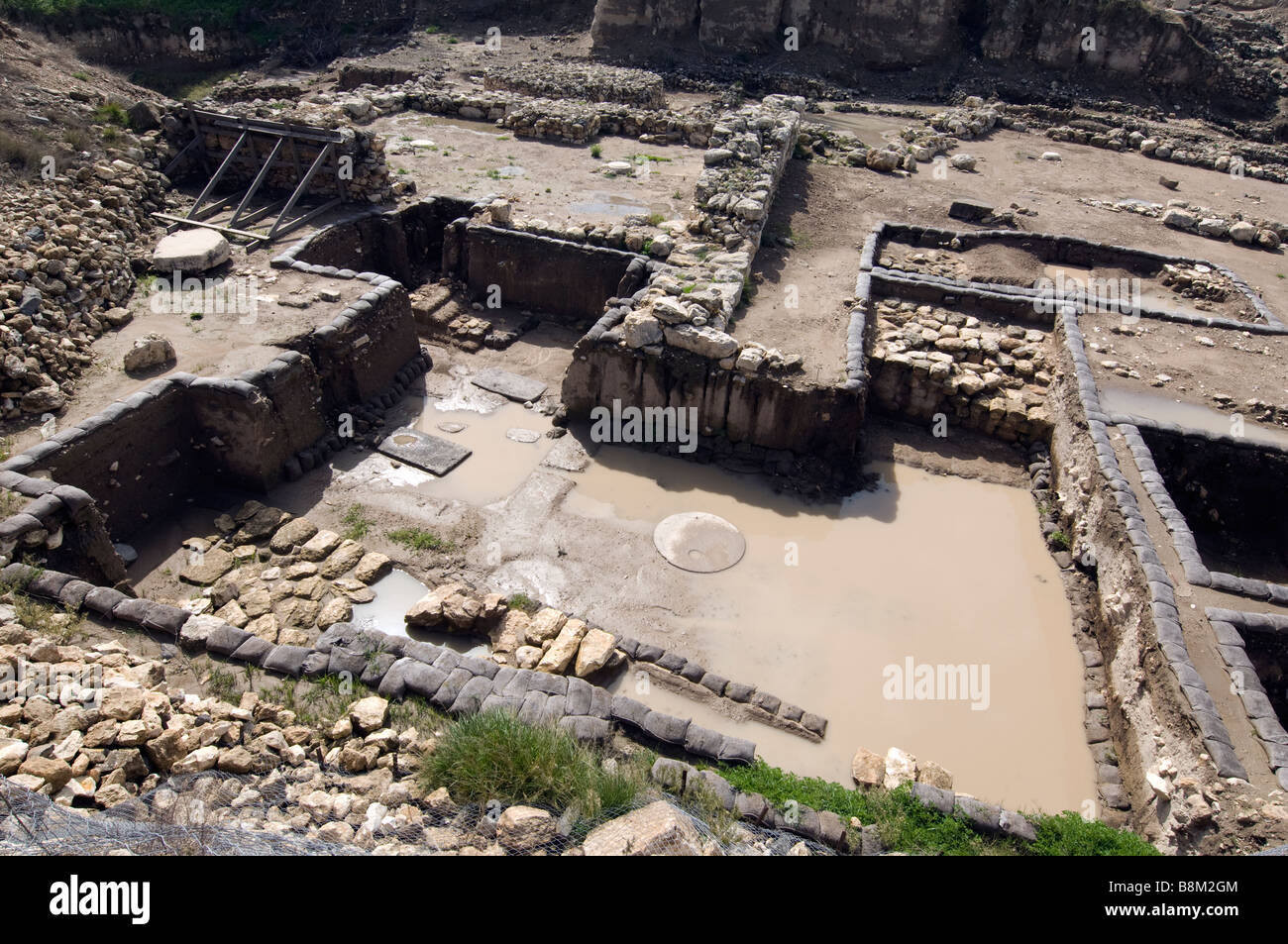 Tel Megiddo-The Sanctiffied area Stock Photo - Alamy