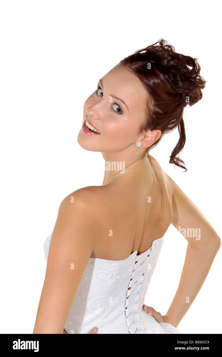 Beautiful young white caucasian Cut Out Stock Images & Pictures - Alamy