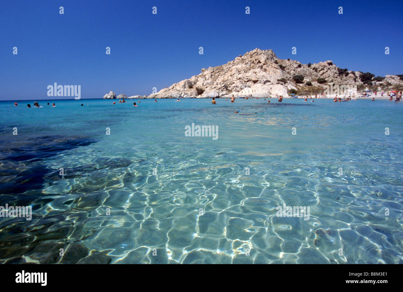 naxos island cyclades greece wonderful view greek beach Stock Photo - Alamy