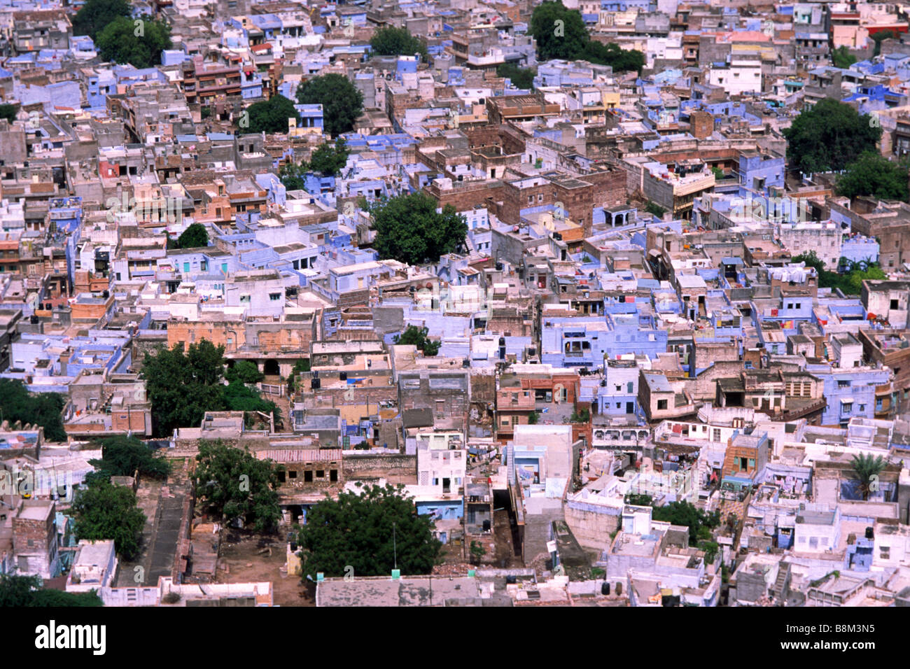 The blue city of Jodphur, Rajasthan, India Stock Photo - Alamy