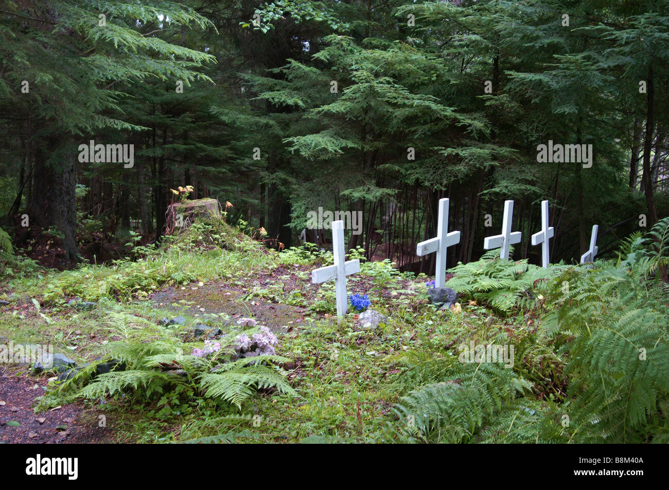 Sitka Graveyard 2 Stock Photo - Alamy