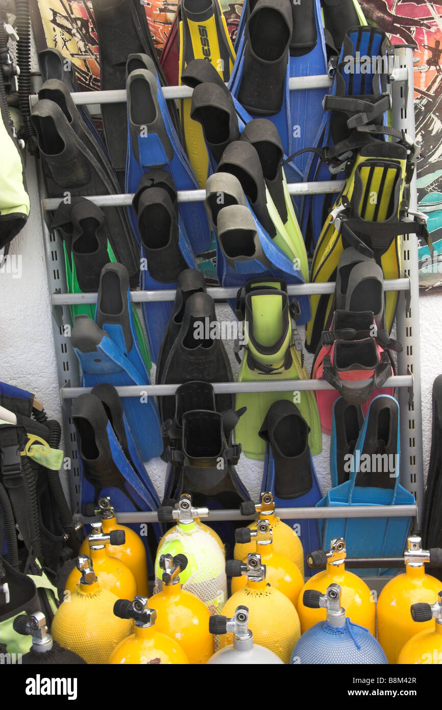Dive School Equipment Stock Photo - Alamy