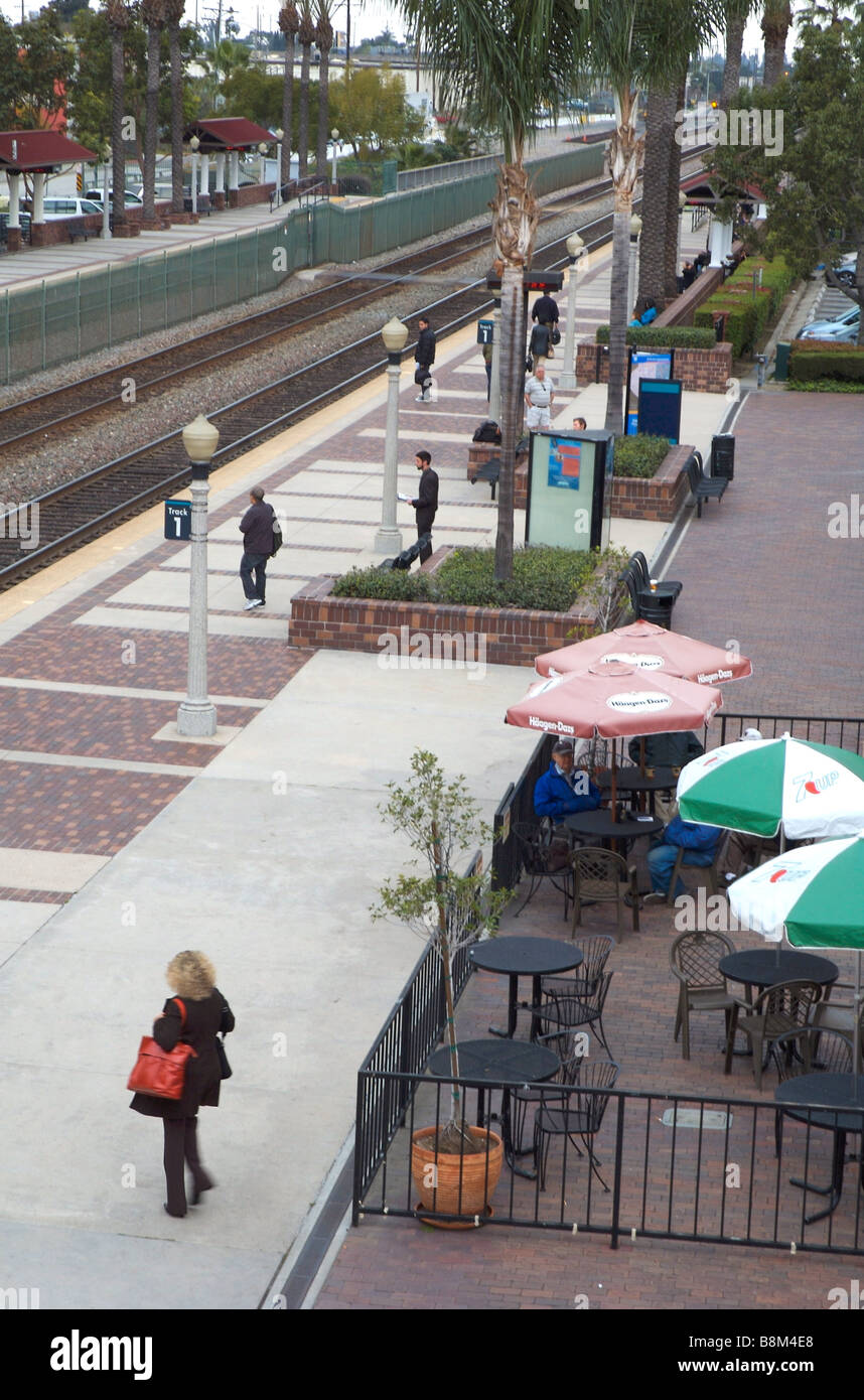 A view of the Fullerton train station, Fullerton, California Stock ...