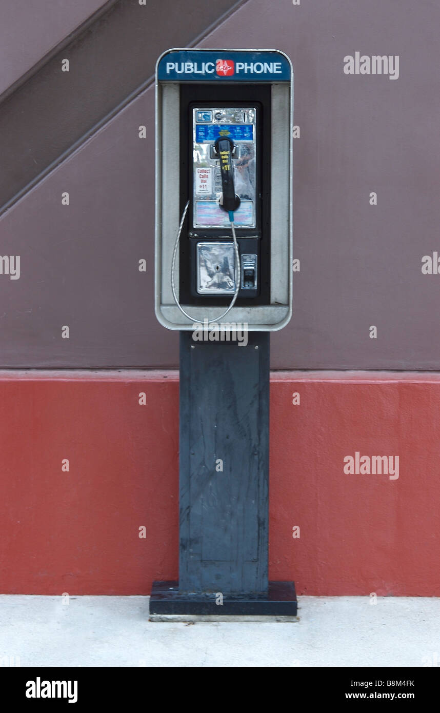 A public phone booth Stock Photo - Alamy