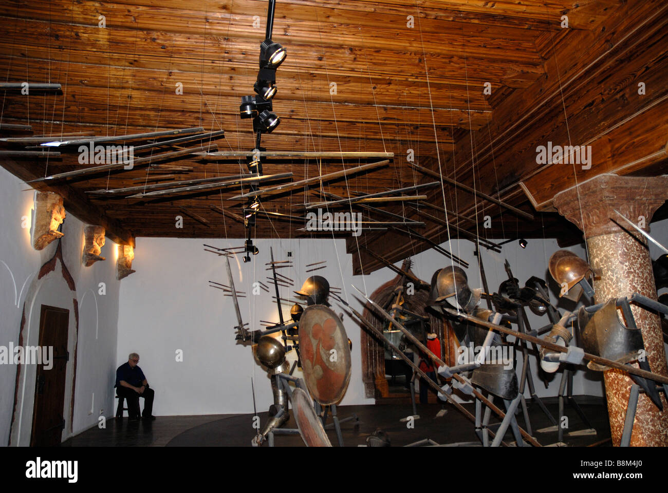 The Museum weapons display in the Hohensalzburg fortress in the ...