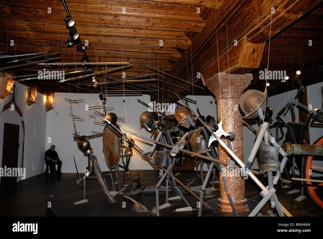 The Museum weapons display in the Hohensalzburg fortress in the ...
