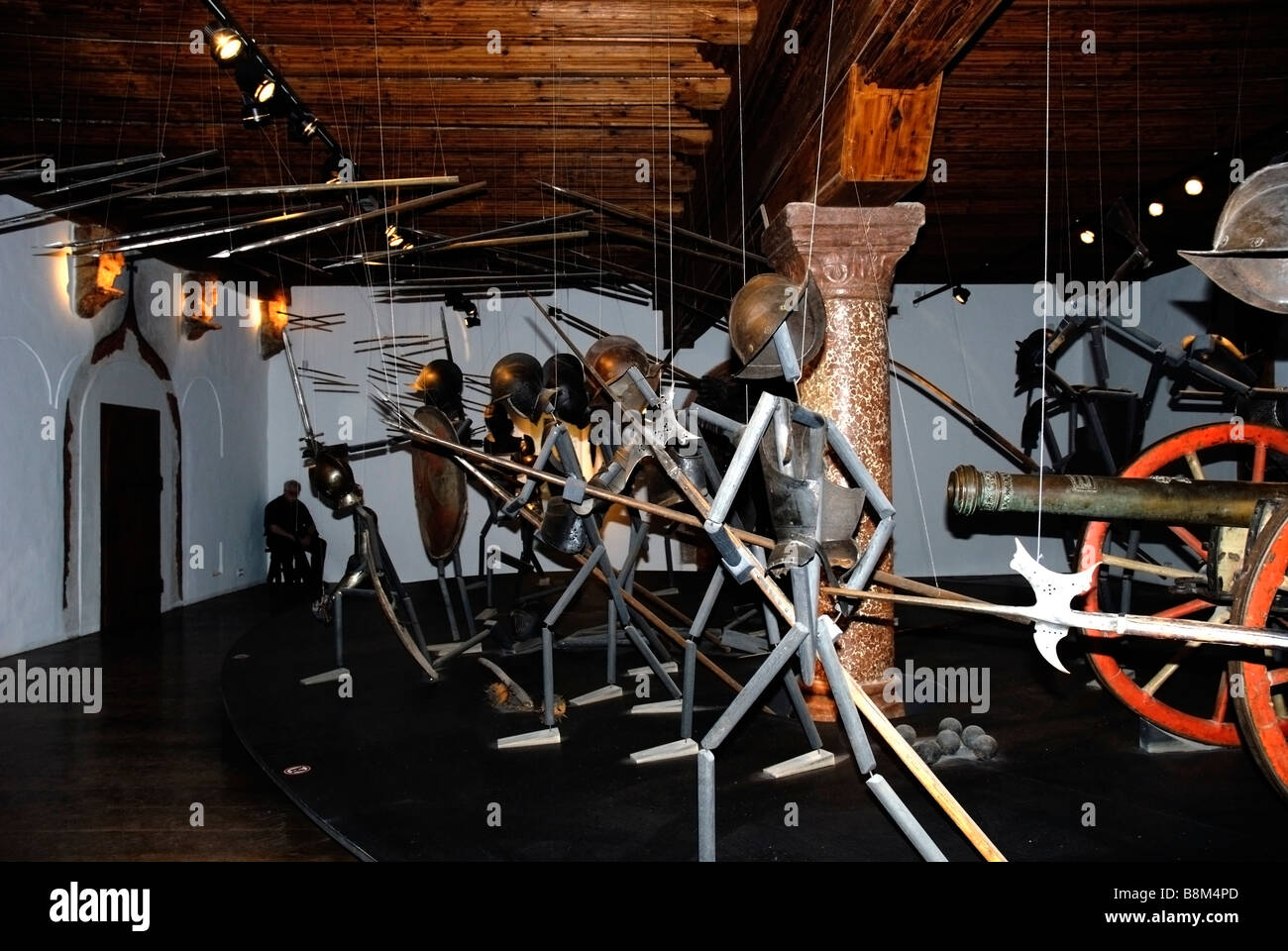 The Museum weapons display in the Hohensalzburg fortress in the ...