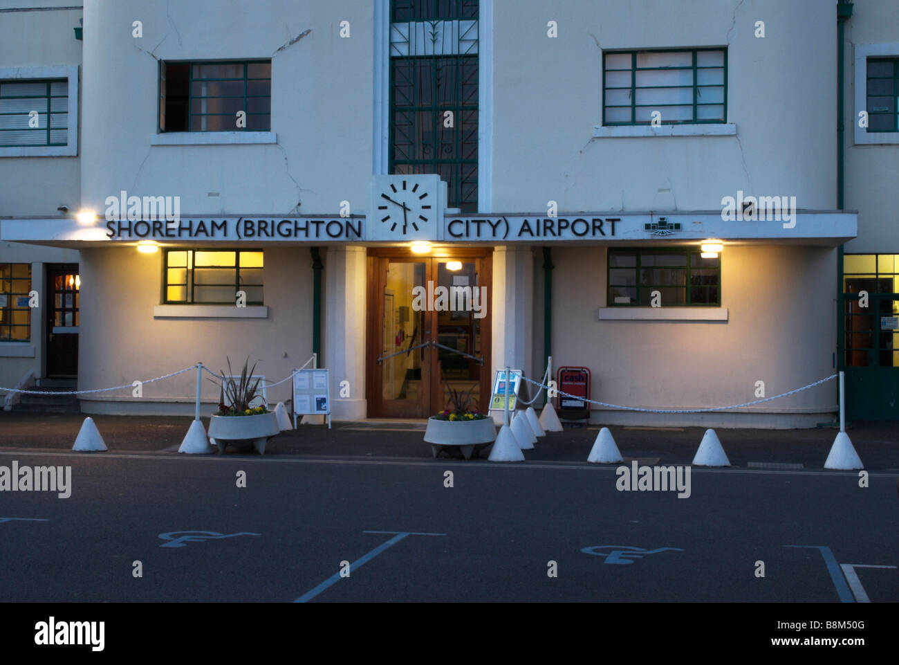 The entrance to the main terminal building of Shoreham (Brighton City ...