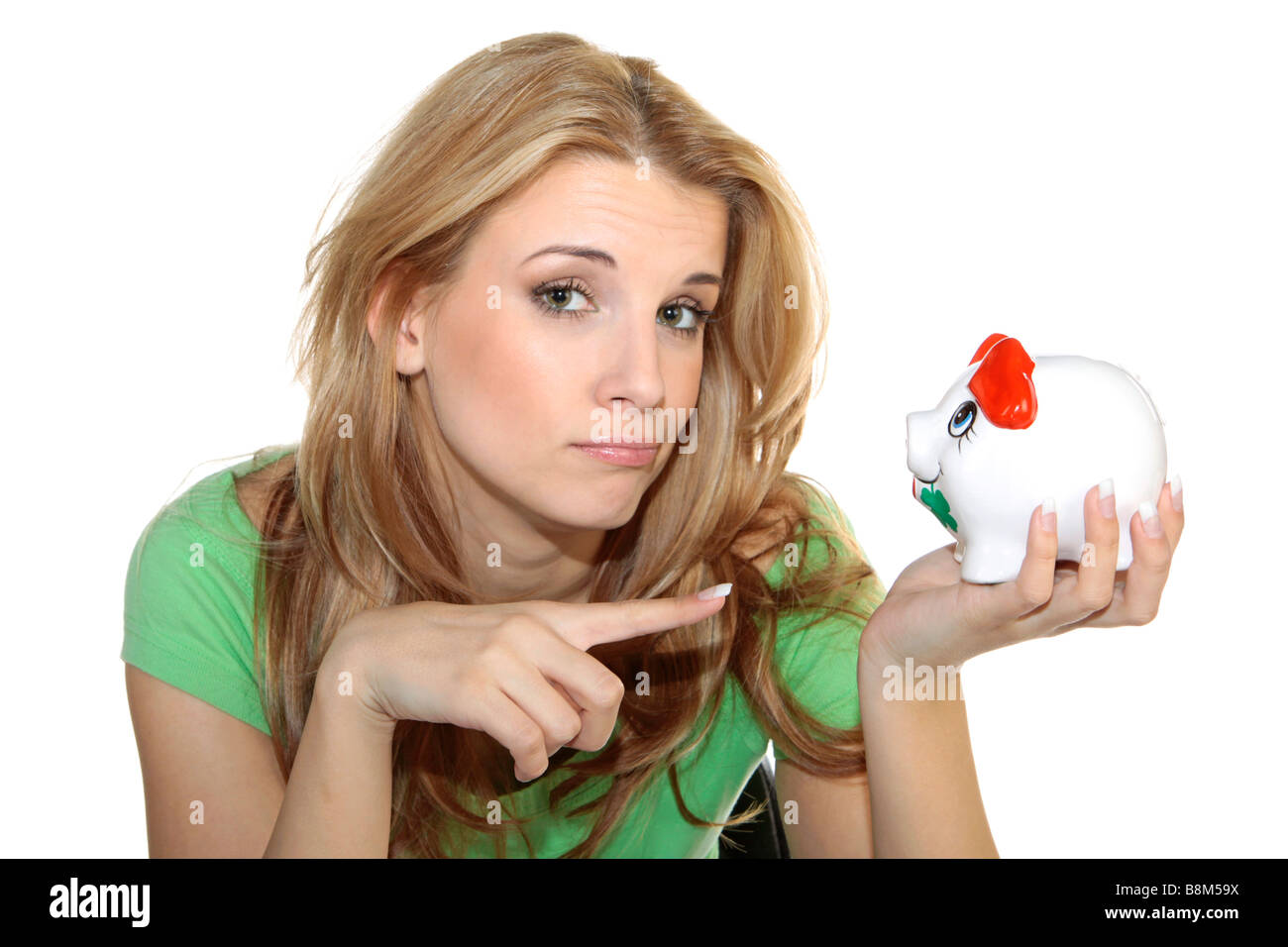 Magnifying glass woman unhappy hi-res stock photography and images - Alamy
