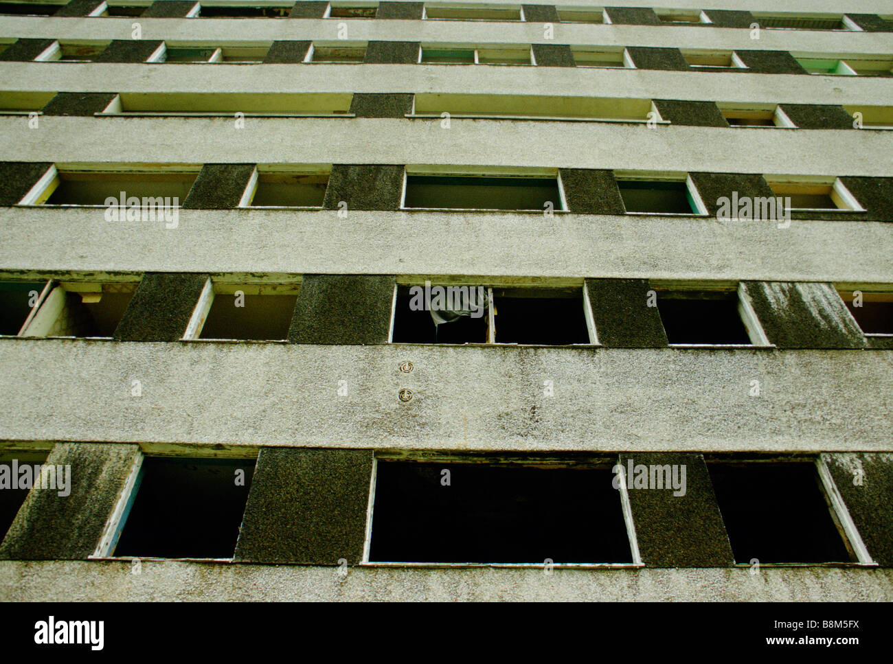 Liverpool England A run down housing estate facing demolition Stock ...