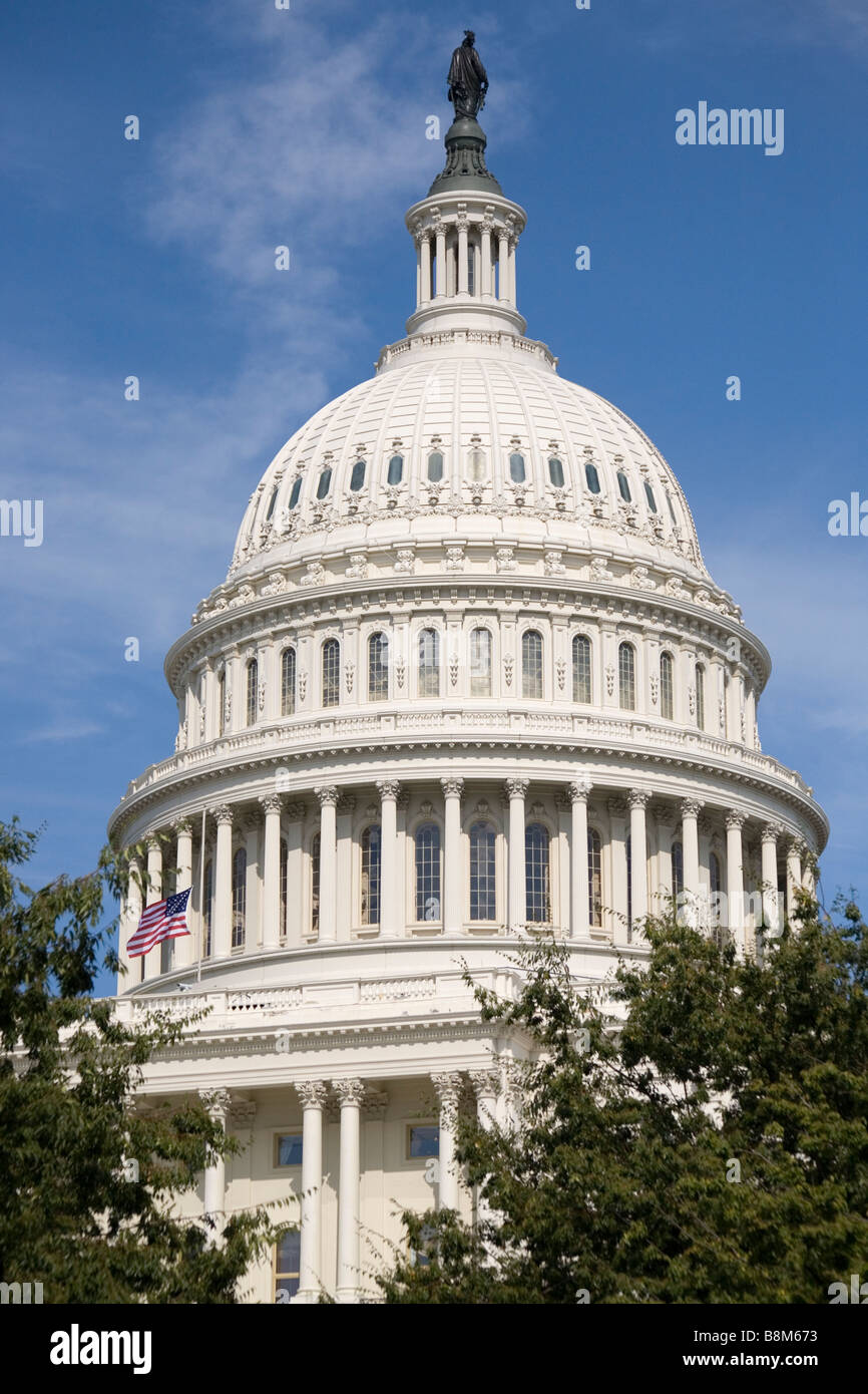 A view of the United States Capitol Building and Dome Stock Photo - Alamy