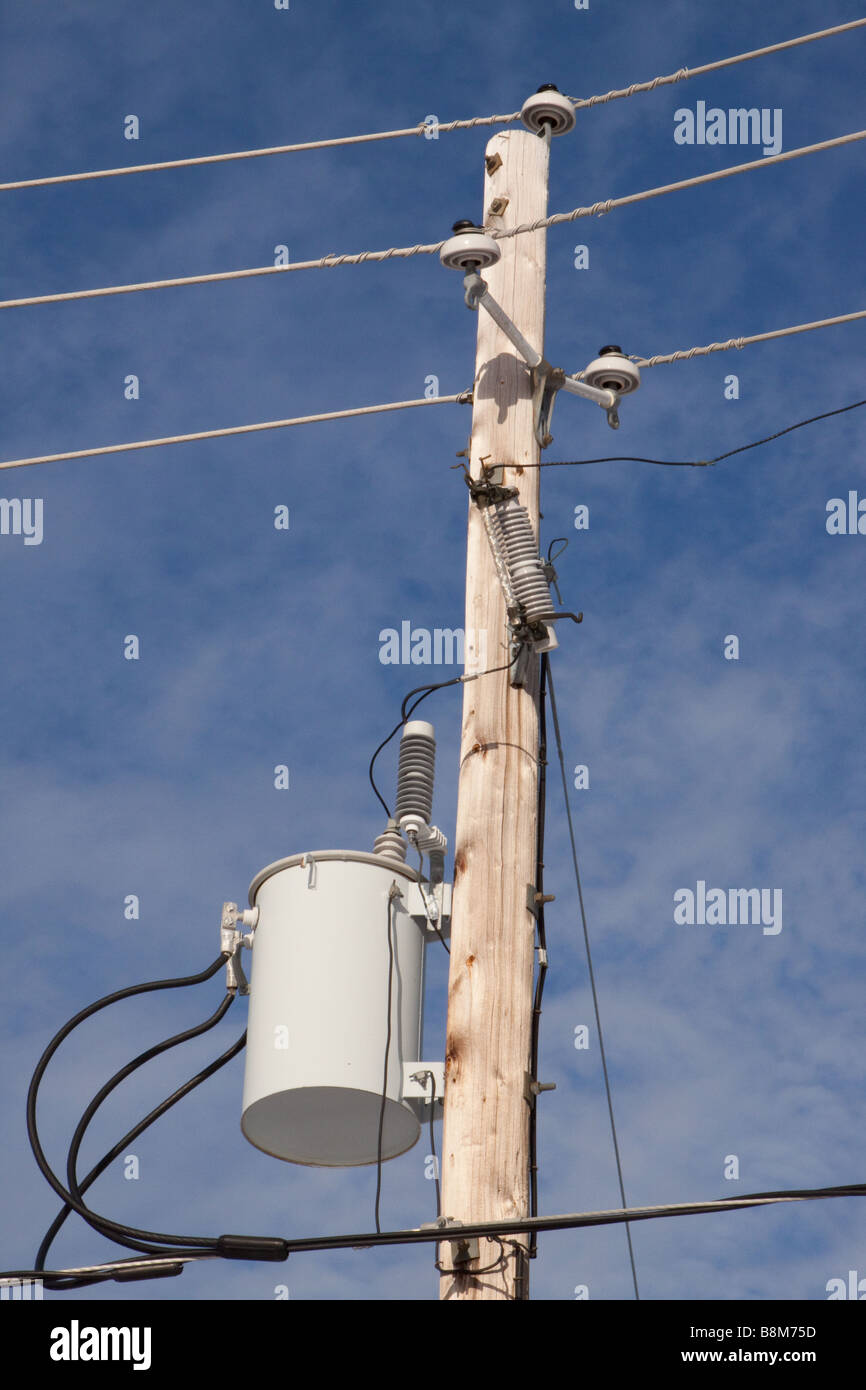single phase electricity service transformer Stock Photo - Alamy