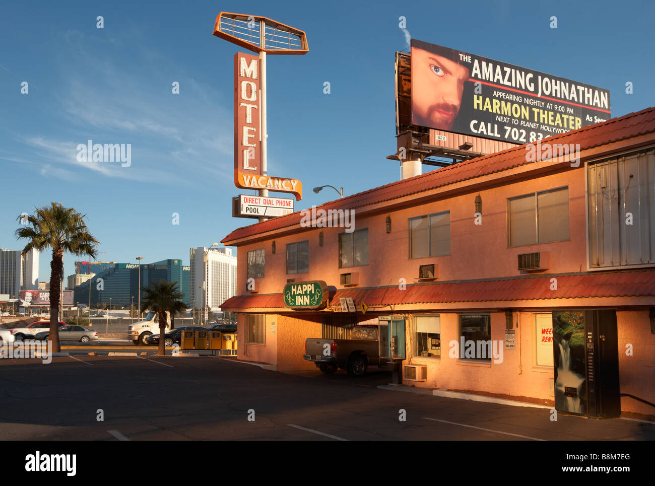 Motel - Las Vegas Boulevard - The Strip. Las Vegas, Nevada, USA Stock ...