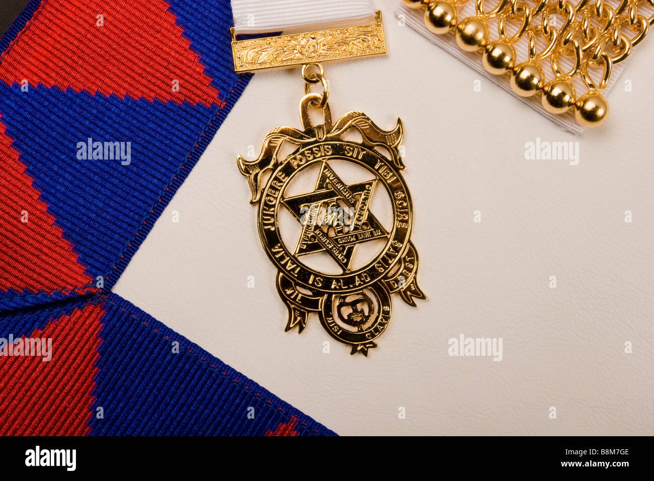 Detail from a Holy Royal Arch Freemason's apron with a Companion's ...