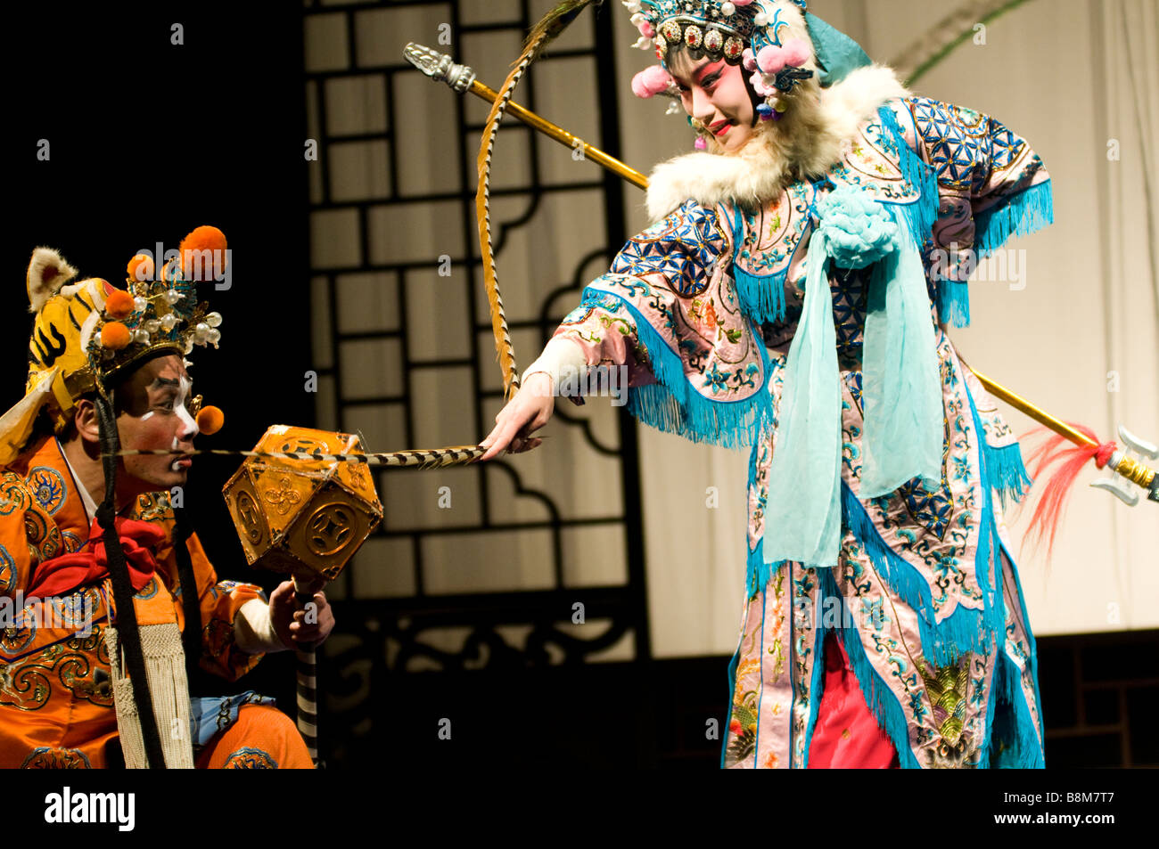 Chinese Kunqu opera performer during the show Stock Photo - Alamy