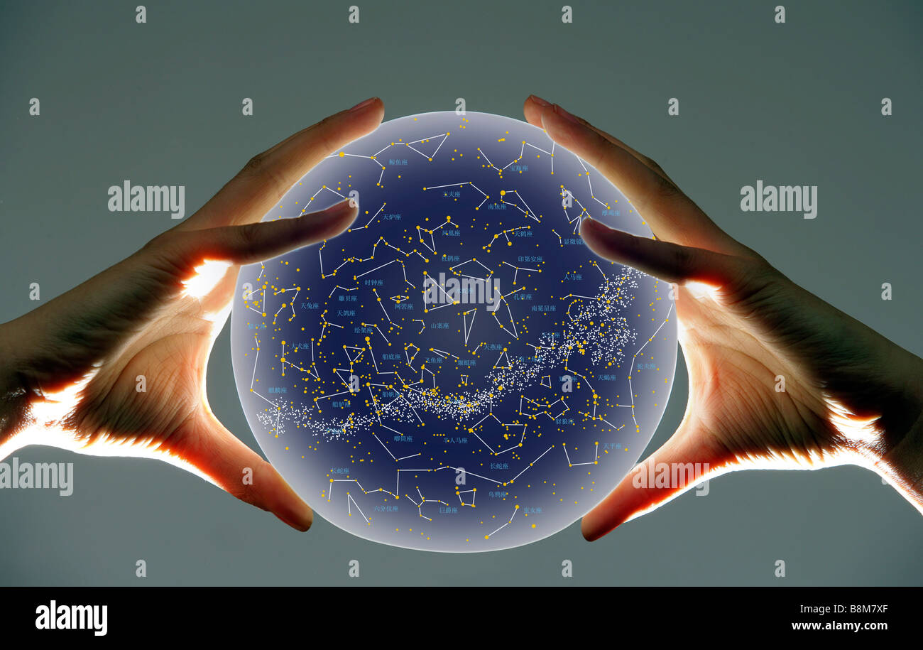 Crystal Ball In Hand,Concept Stock Photo - Alamy