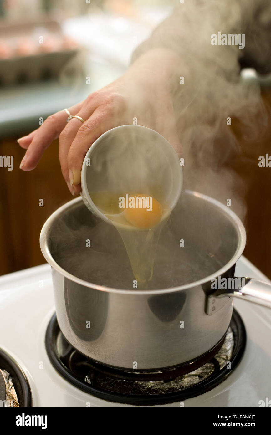 boiling an egg Stock Photo - Alamy