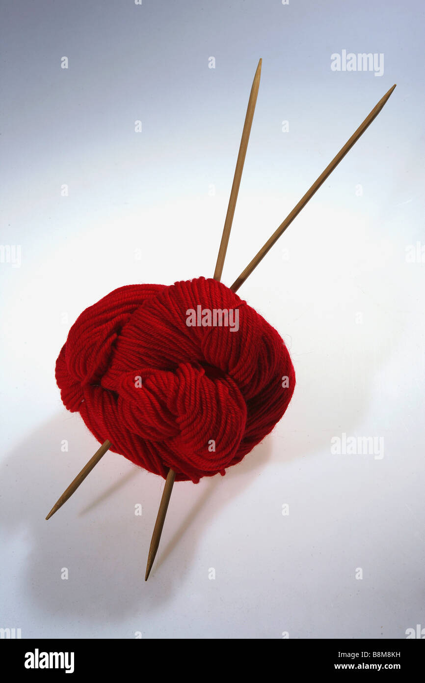 Chinese Knitting Needle And Wool,Still Life Stock Photo - Alamy