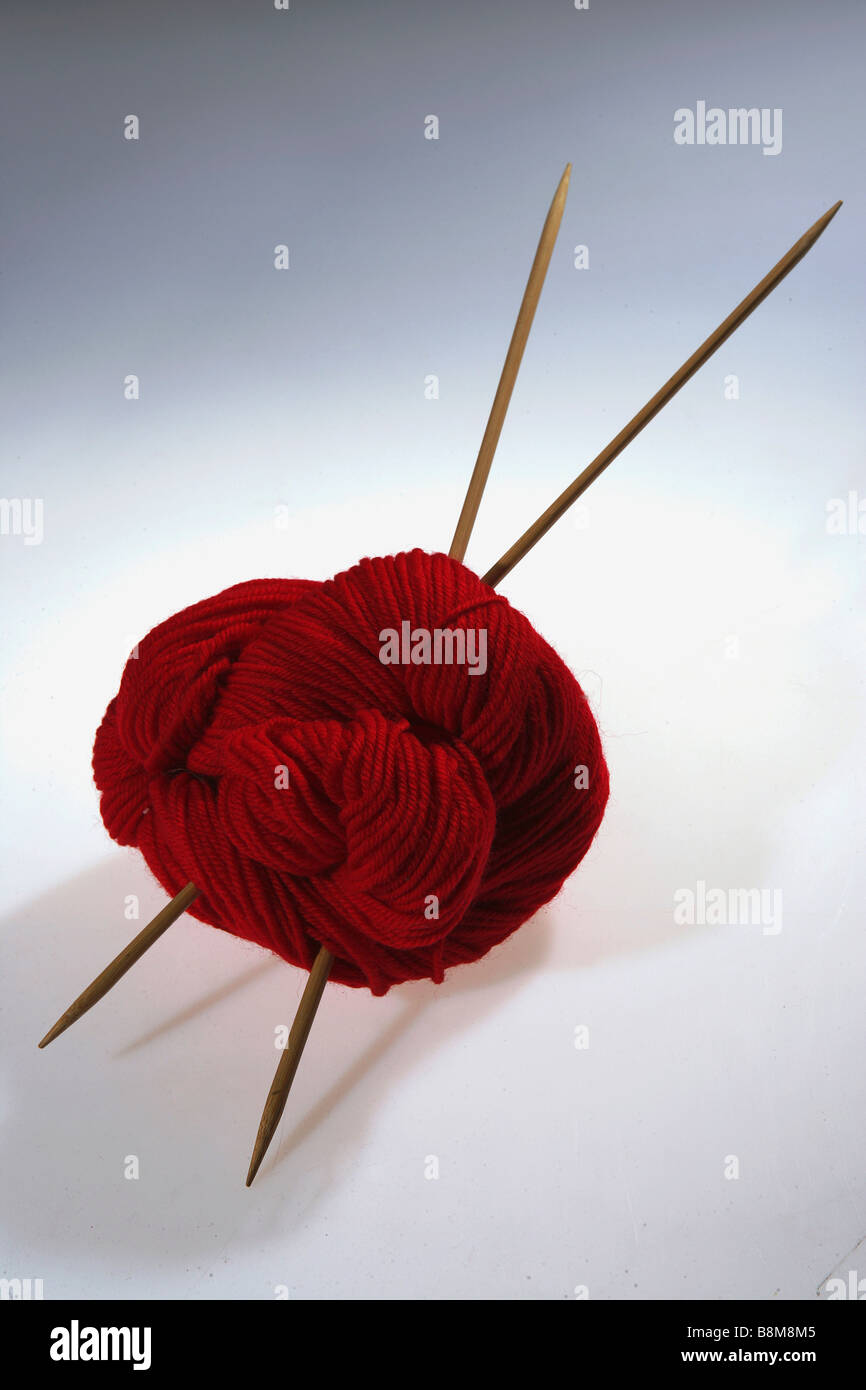 Chinese Knitting Needle And Wool,Still Life Stock Photo - Alamy