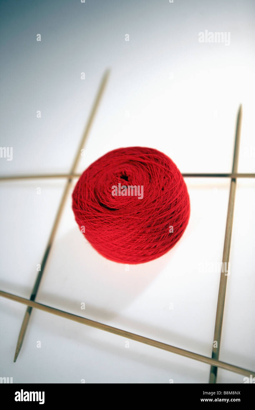 Chinese Knitting Needle And Wool,Still Life Stock Photo - Alamy