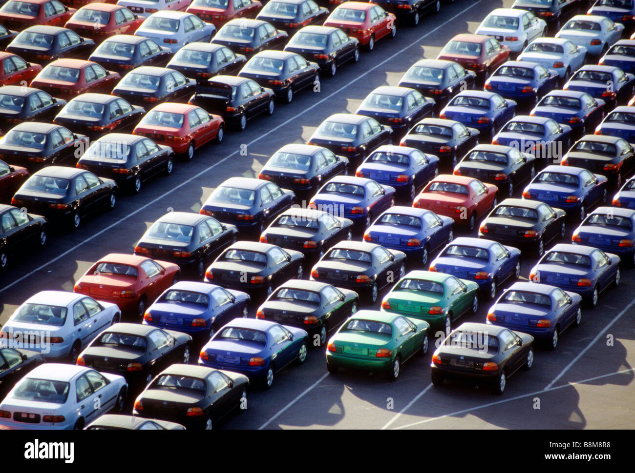Rows new cars sale in hi-res stock photography and images - Alamy