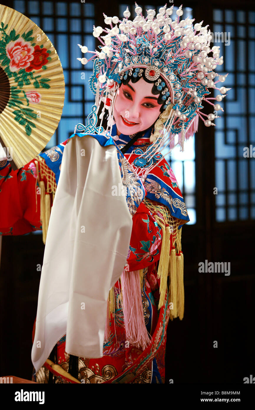 Actress Dressing As Beijing Opera Characters,China Stock Photo - Alamy