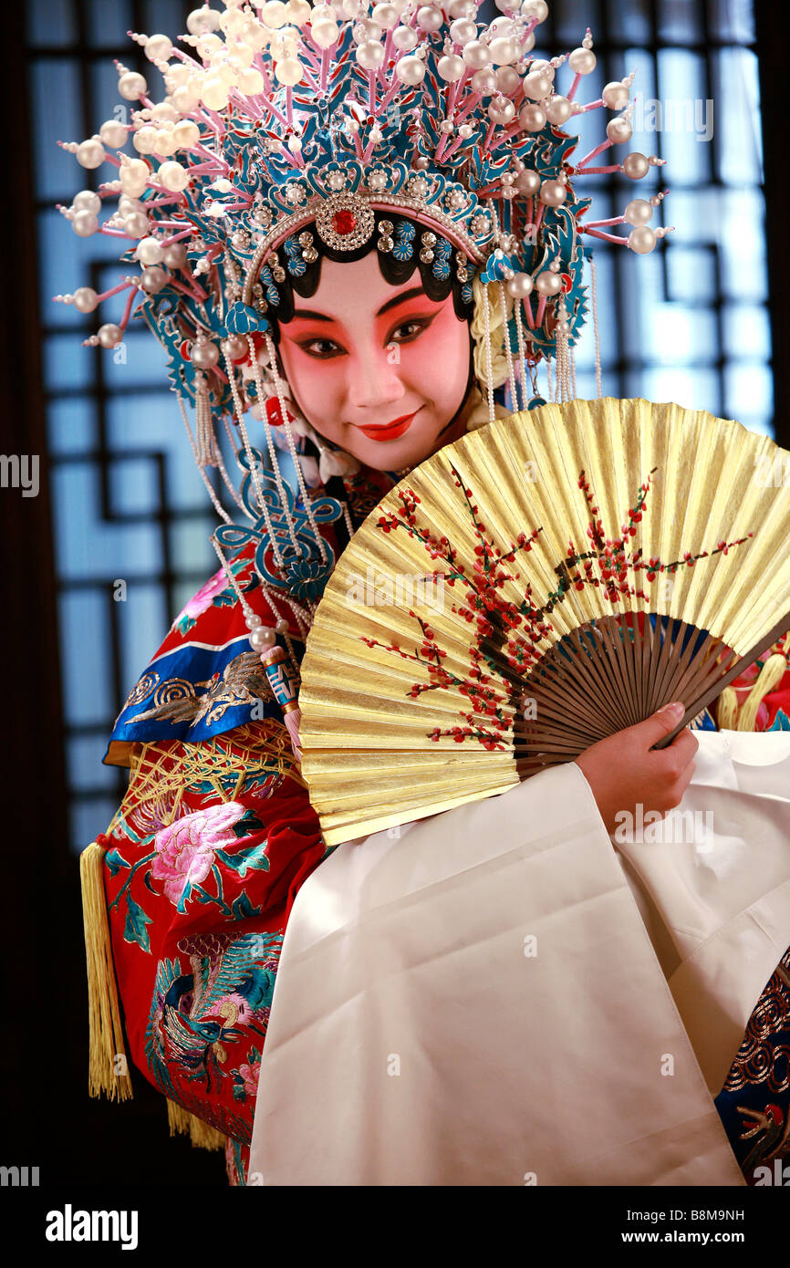 Actress Dressing As Beijing Opera Characters,China Stock Photo - Alamy